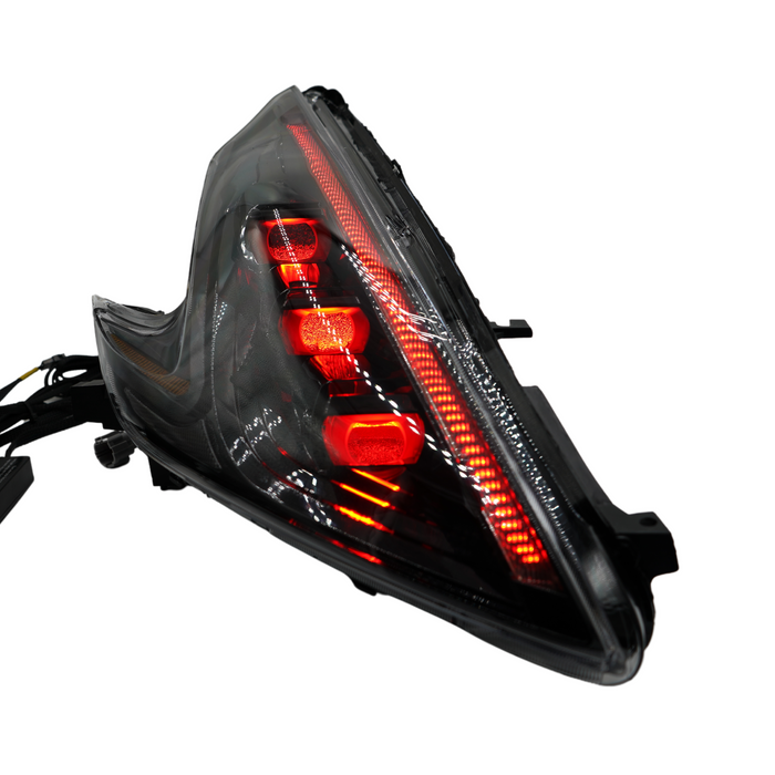 2008-2020 Nissan 370z RGBW Flow Series LED DRL Projector Headlights ...