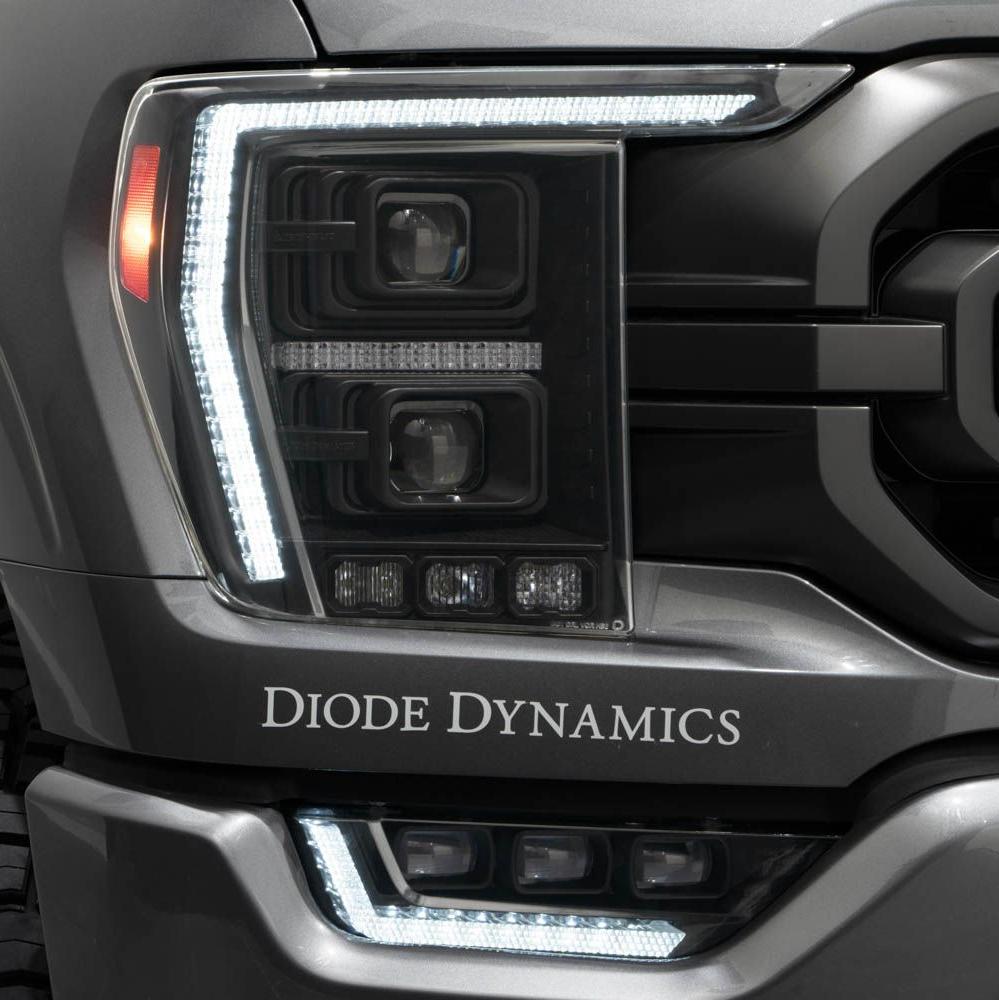 2021-2023+ Ford F-150 & Raptor ELITE MAX LED White/Amber DRL Projector ...