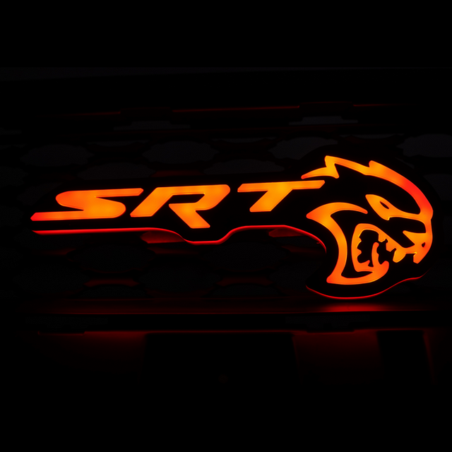 2015-2023 SRT Hellcat RGBW Flow Series LED Badge Emblem Logo ...