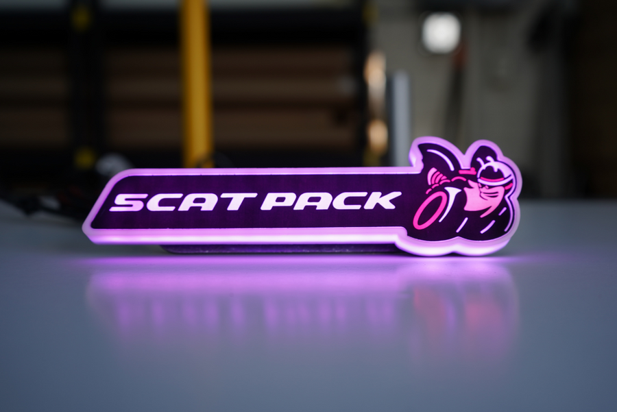2015-2023 Dodge Scatpack RGB Flow Series LED Badge Emblem Logo ...