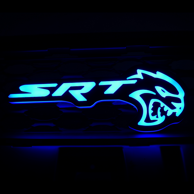 2015-2023 SRT Hellcat RGBW Flow Series LED Badge Emblem Logo ...