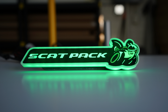 2015-2023 Dodge Scatpack RGB Flow Series LED Badge Emblem Logo ...