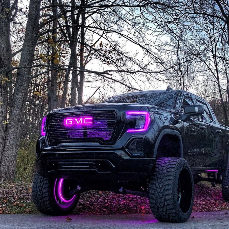 2019-2024 GMC Sierra Illuminated RGBW LED Badge Emblem Logo ...
