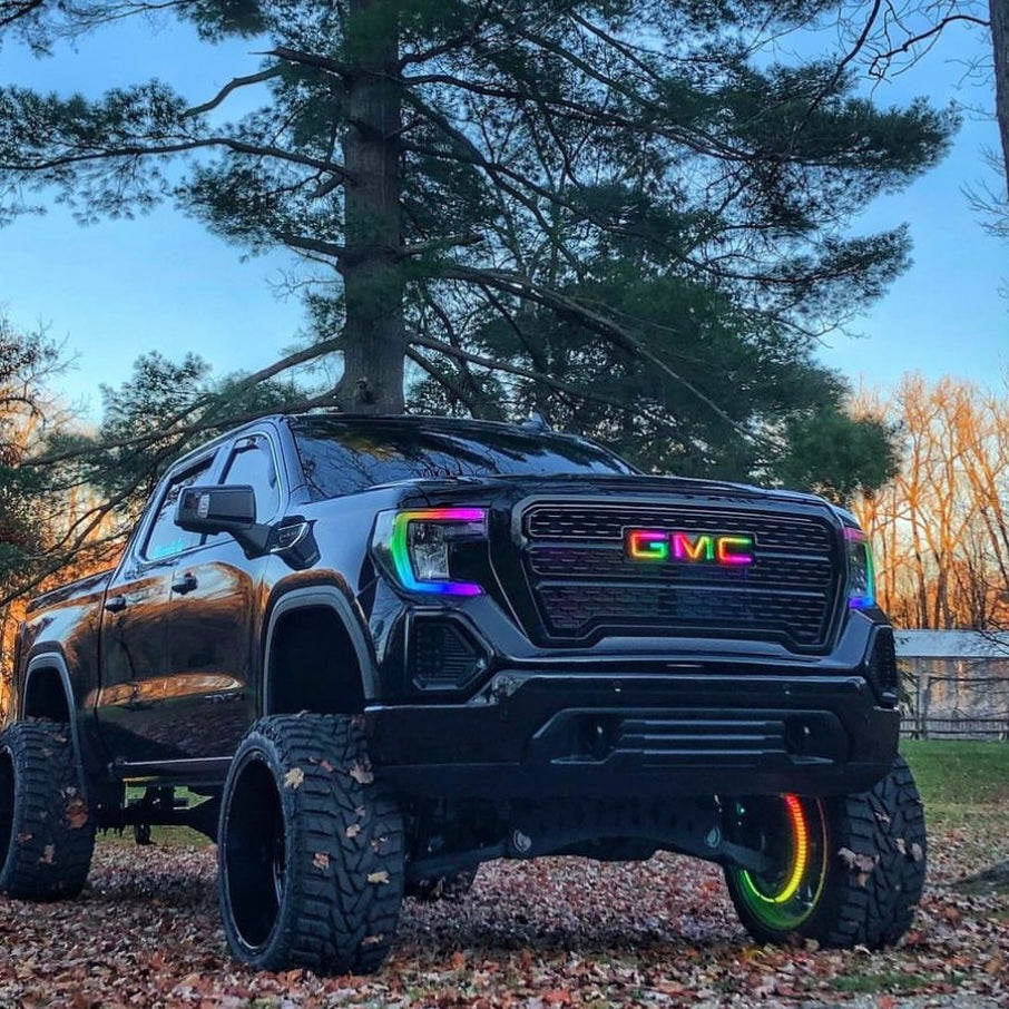 2019-2024 GMC Sierra Illuminated RGBW LED Badge Emblem Logo ...