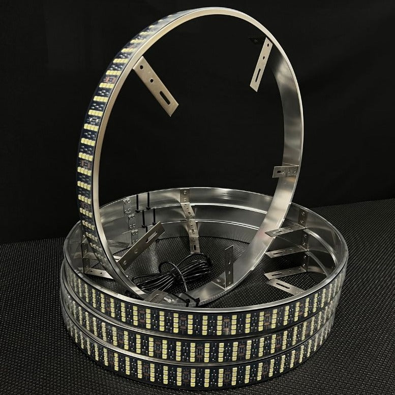 4 ROW Pure White LED Wheel Ring Lights Kit – AutoLEDTech.com