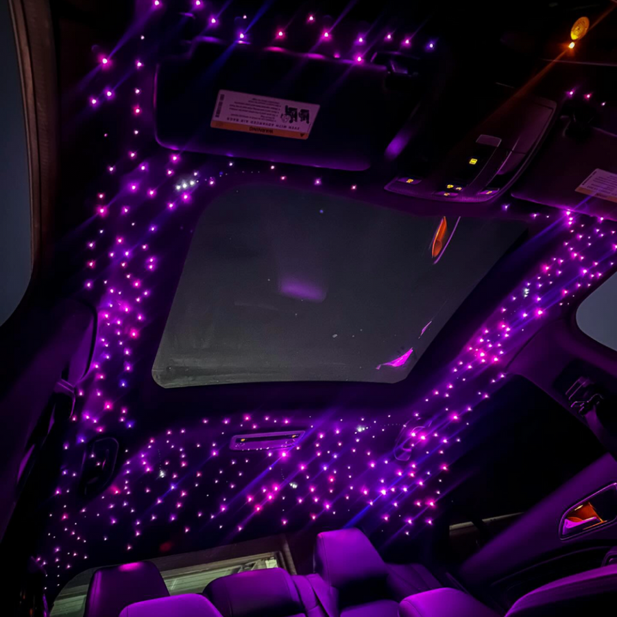 RGBW LED SHOOTING STAR Starlight Headliner Roof 10W Kit (550 1100 Star ...