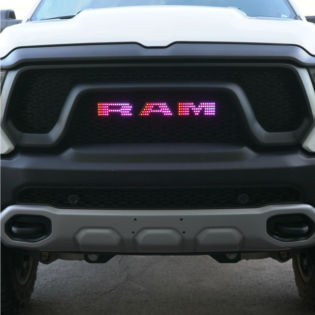 2019-2024 RAM 1500 HD RGBW LED Illuminated Badge Emblem Logo ...