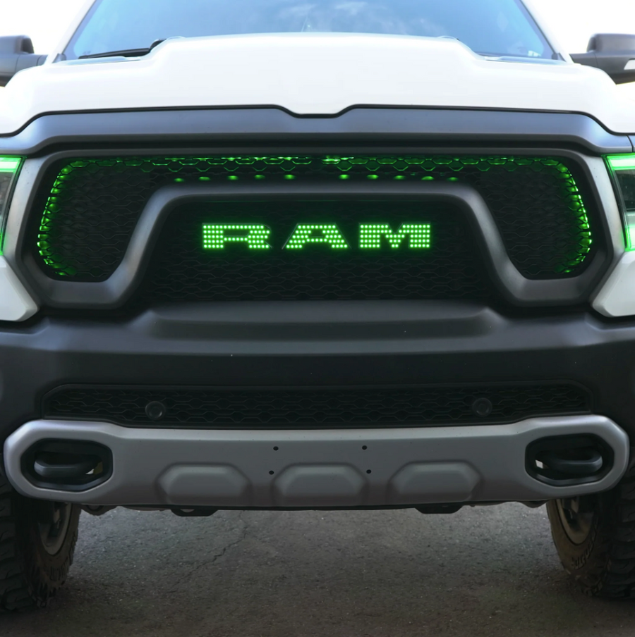 2019-2024 RAM 1500 HD RGBW LED Illuminated Badge Emblem Logo ...
