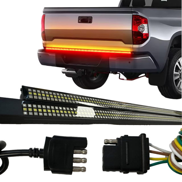 LED Tailgate Light Bar Sequential Brake/Reverse/Turn Signal - Fits Any ...
