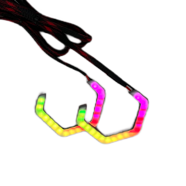 RGBW Flow Series LED Hex Halo Rings Kit– AutoLEDTech.com