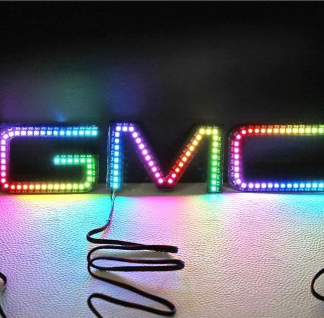 2007-2025 GMC Sierra Illuminated RGBW LED Badge Emblem Logo ...