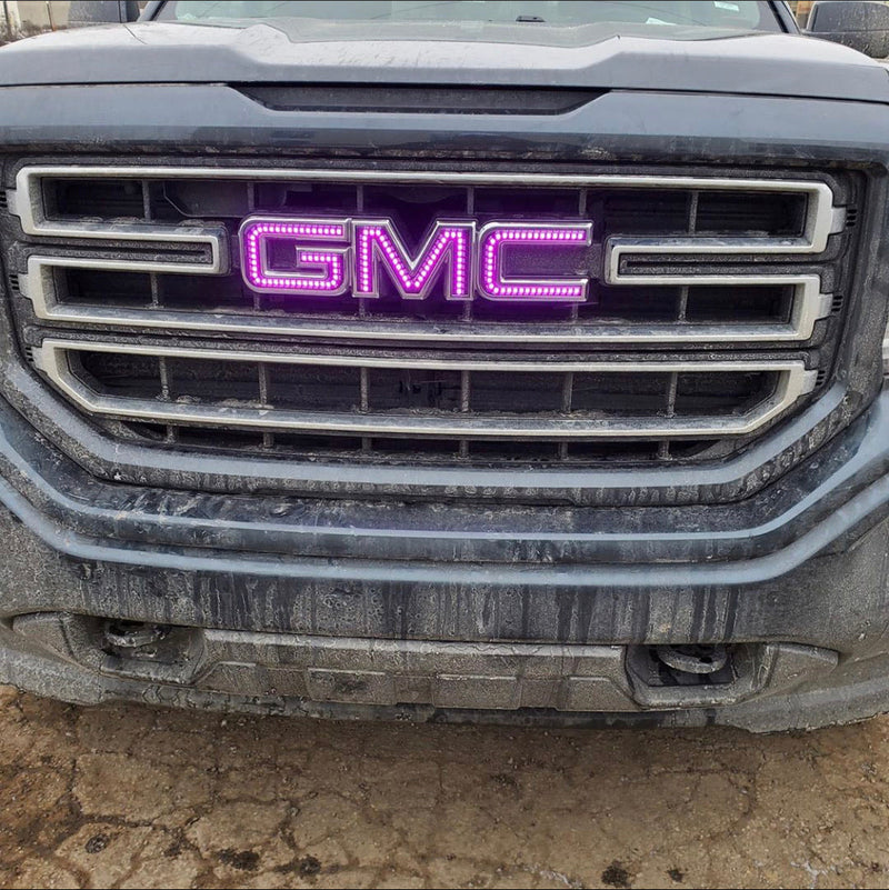 2019-2024 GMC Sierra Illuminated RGBW LED Badge Emblem Logo ...