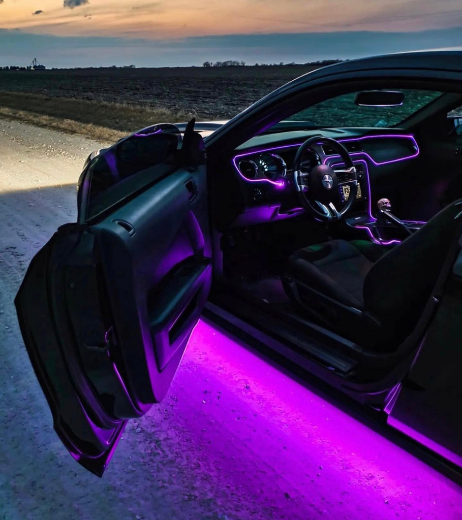RGB LED Color-Changing Interior Dash Trim Ambient Lighting Kit ...