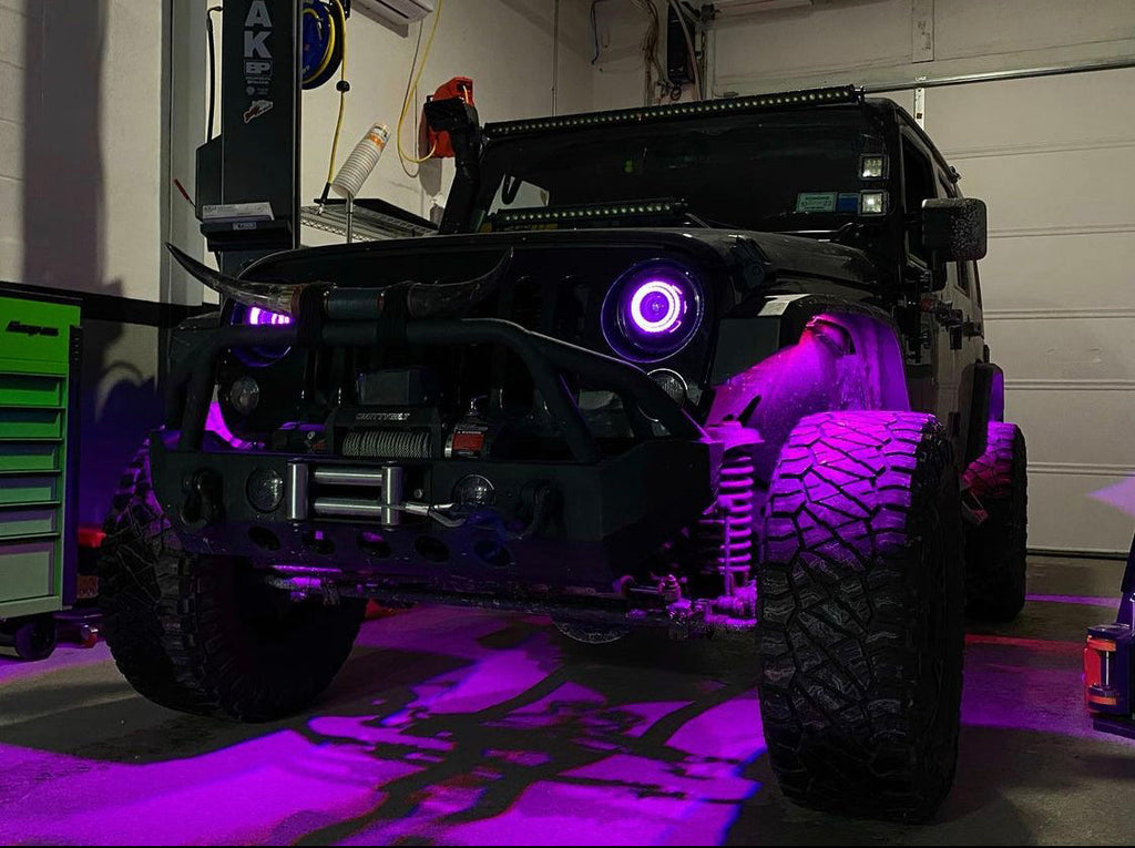 Hyper Pro Series MAX 104W RGBW LED Rock Lights Pod Kit (9100 Lm ...