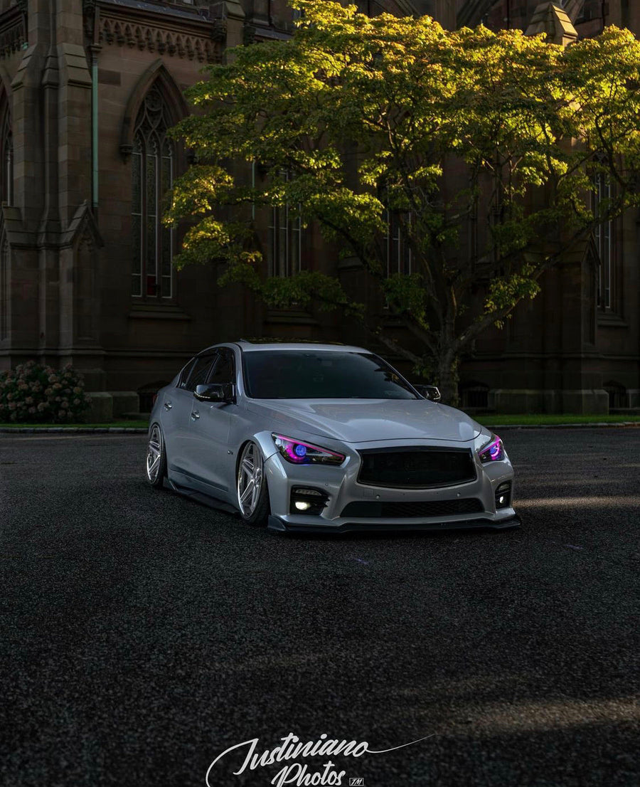 2014-2024 Infiniti Q50 RGBW Flow Series LED DRL Prebuilt Custom Headli ...