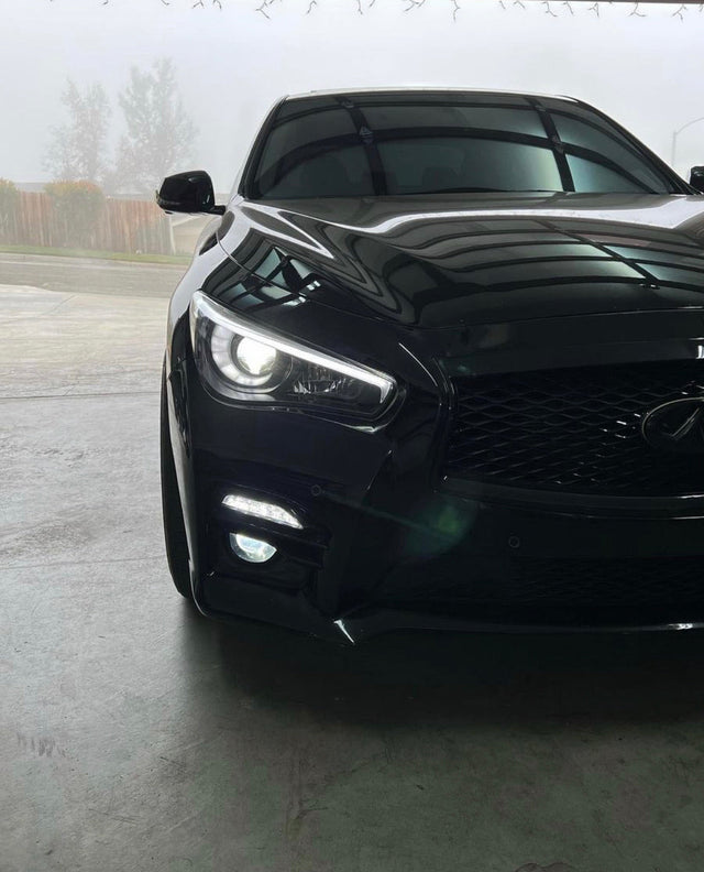 2014-2024 Infiniti Q50 RGBW Flow Series LED DRL Prebuilt Custom Headli ...