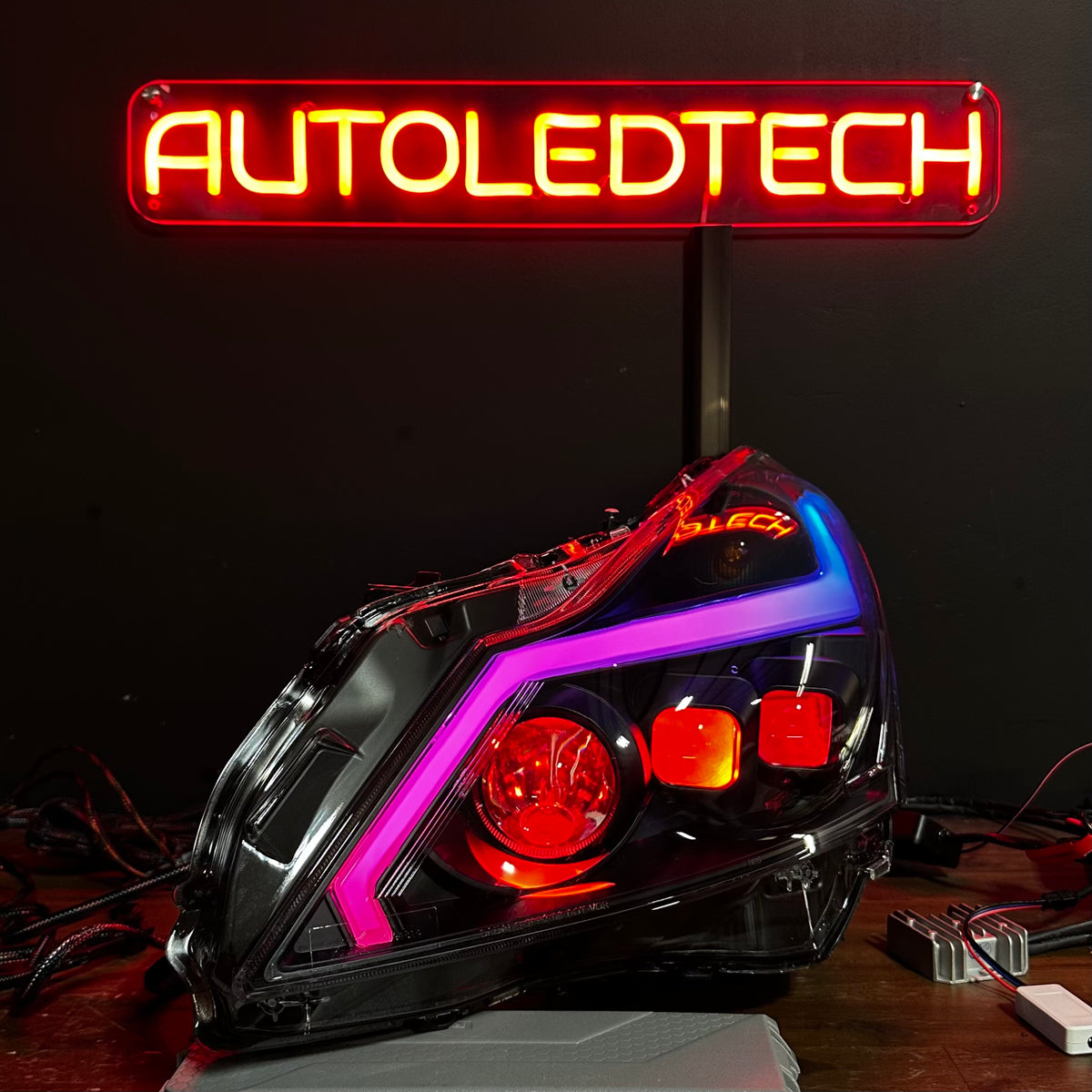 2010-2015 Infiniti G37 G25 Q40 Sedan RGBW Flow Series LED DRL Headligh ...