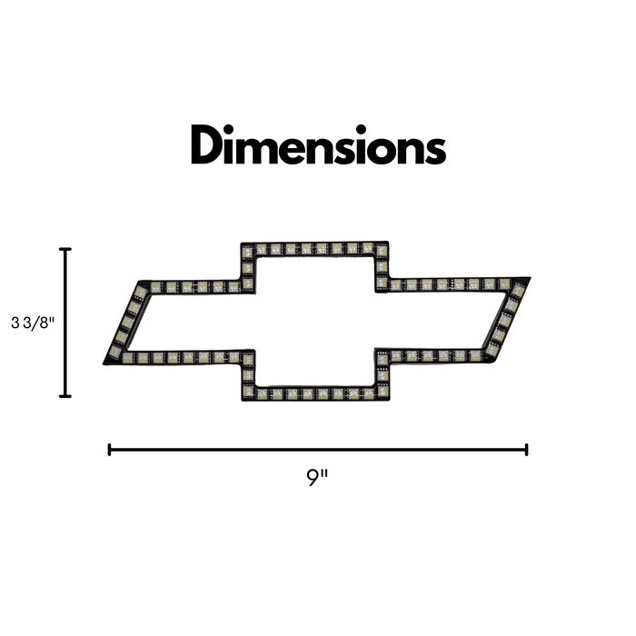 Chevy Bowtie RGBW LED Emblem Logo Badge (RGBW | Flow Series ...