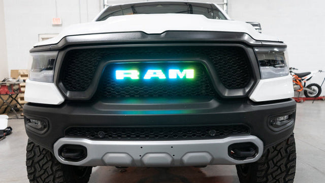 2019-2024 RAM 1500 HD RGBW LED Illuminated Badge Emblem Logo ...