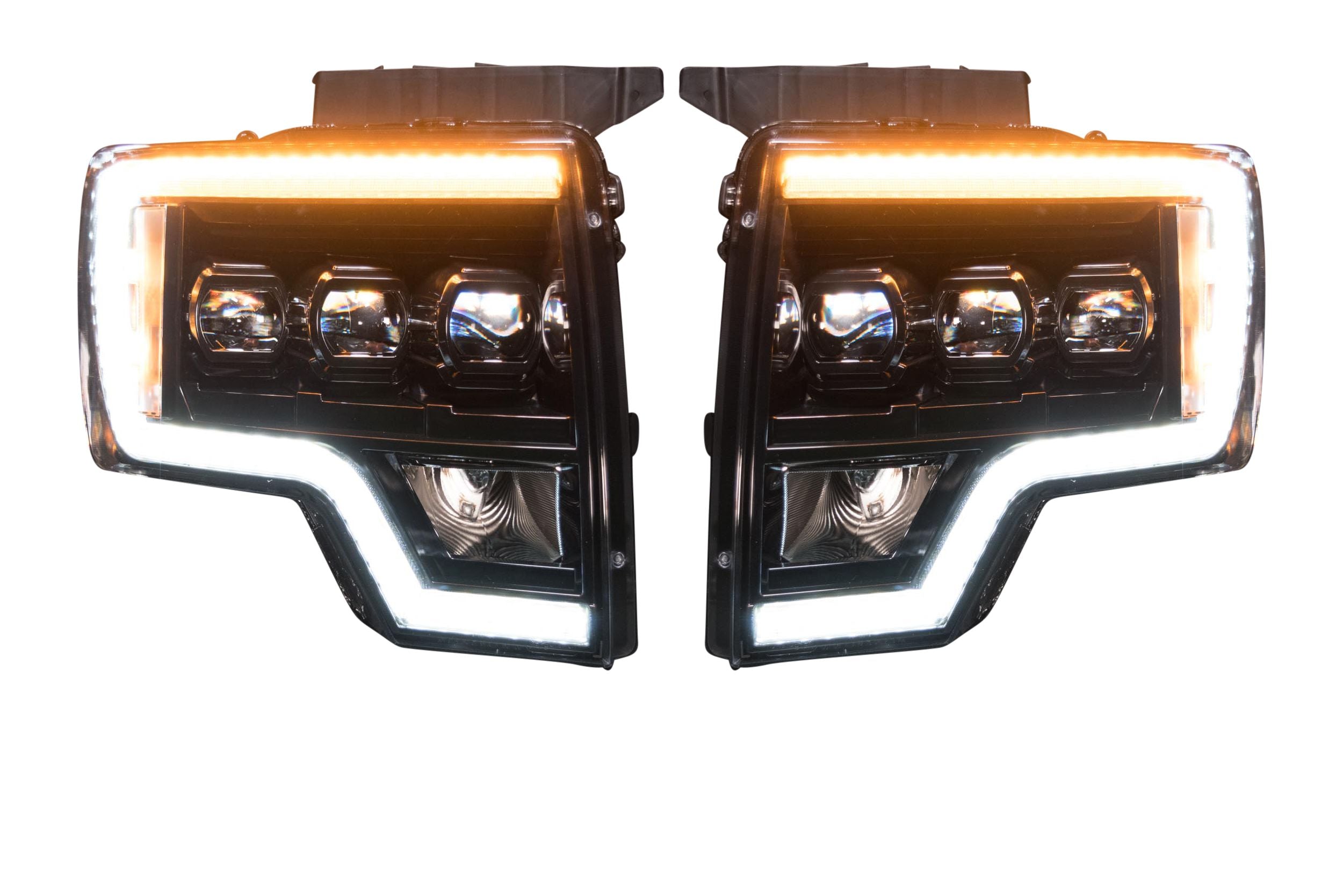 2009 2014 Ford F150 Raptor LED DRL Projector Headlights AutoLEDTech