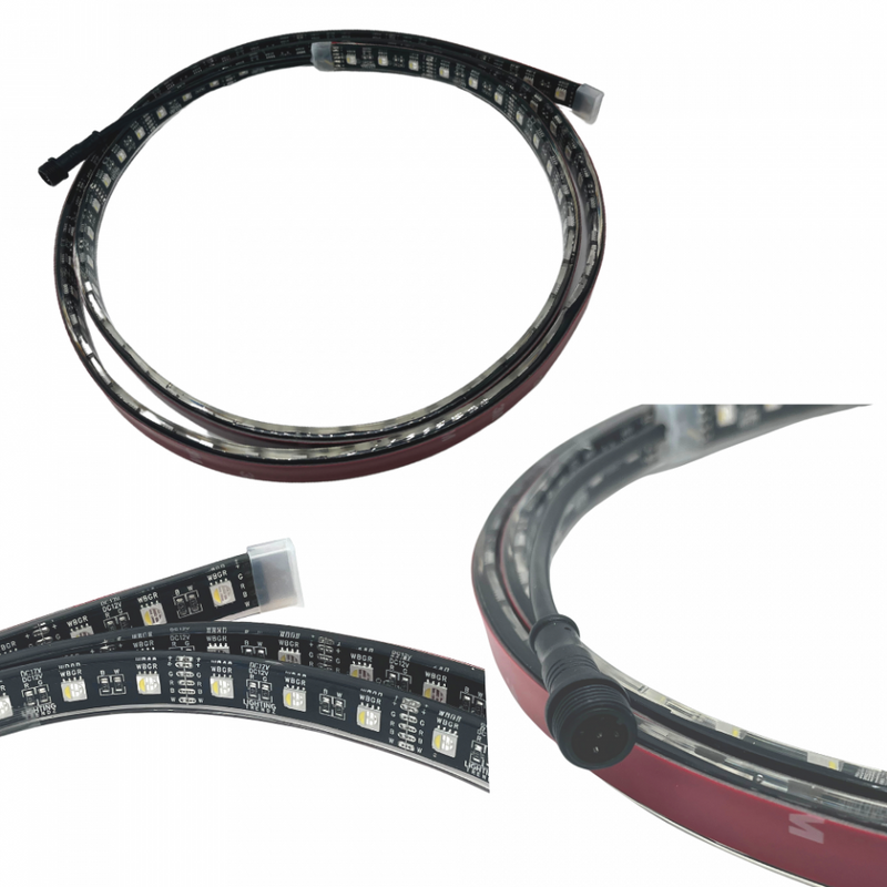 Color-Changing LED Grill Lighting Strips Kit (RGB RGBW Flow Series ...