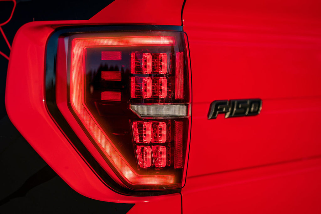 2009-2014 Ford F-150 & Raptor Red/Smoked Full LED Tail Lights - Fits a ...