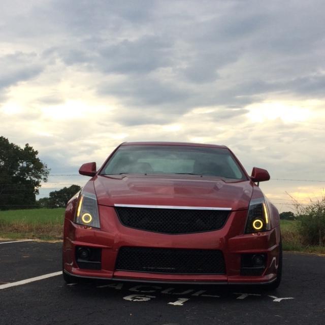 2008-2015 Cadillac CTS & CTS-V RGBW Flow Series LED Halo DRL Headlight ...