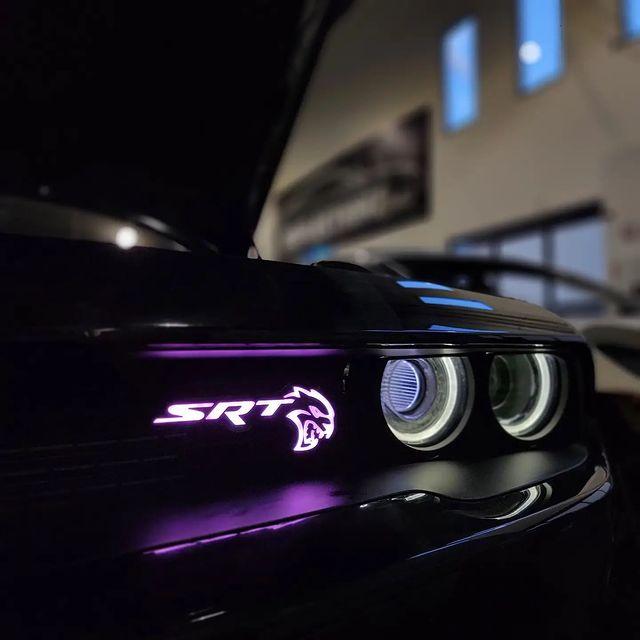 2015-2023 SRT Hellcat RGBW Flow Series LED Badge Emblem Logo ...