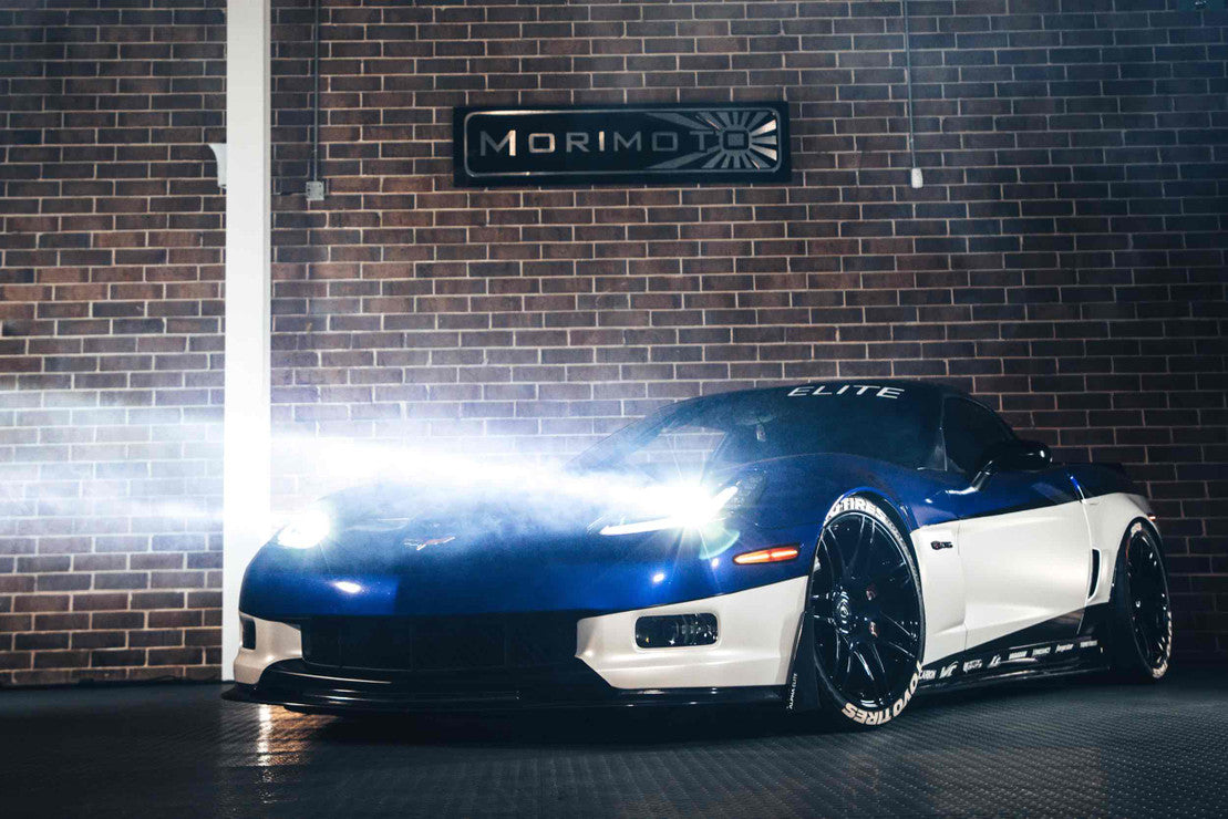 2005-2013 Chevrolet C6 Corvette LED DRL Projector Headlights - 2014+ R ...