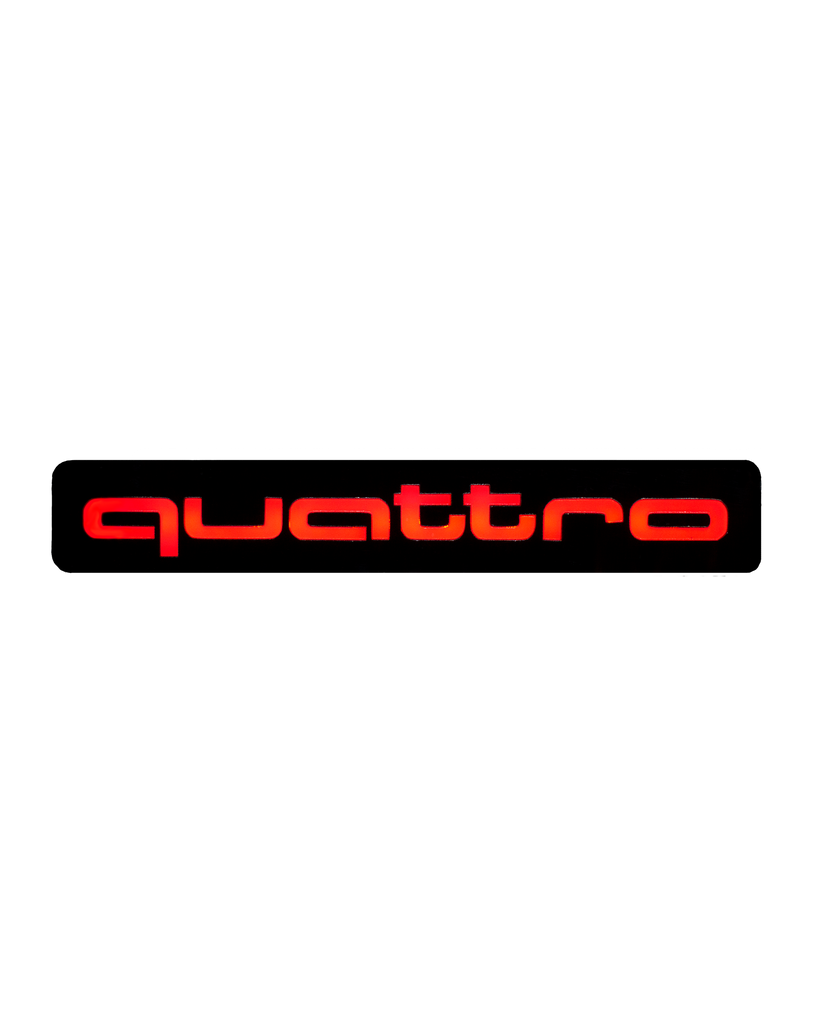 1980-2023+ Audi Quattro RGBW Flow Series LED Badge Emblem Logo ...