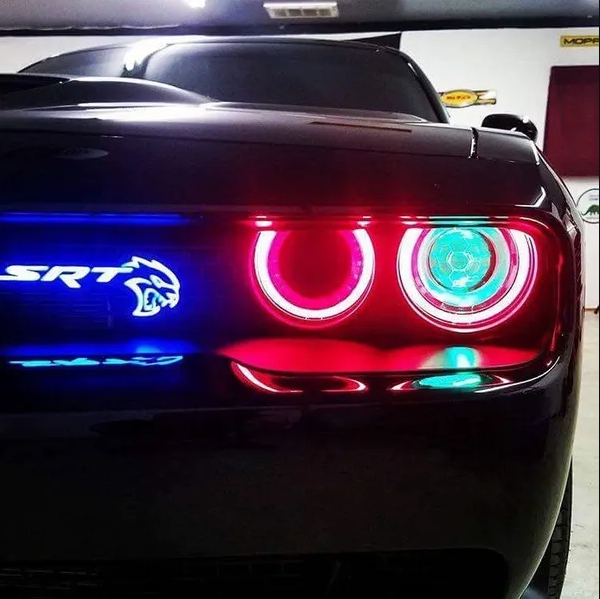 2015-2023 SRT Hellcat RGBW Flow Series LED Badge Emblem Logo ...