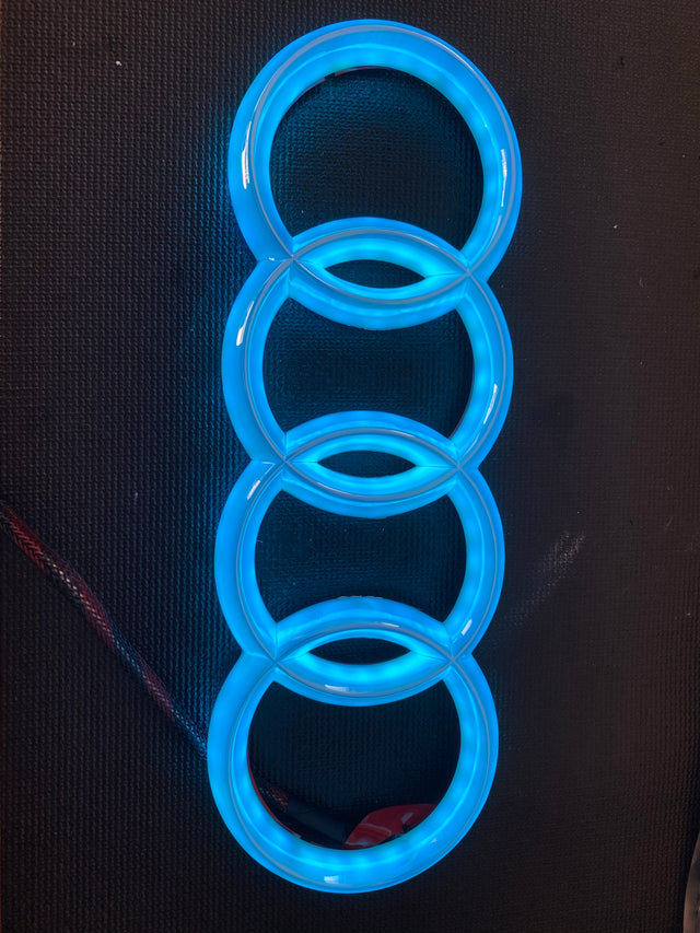 Illuminated Audi RGBW Flow Series LED Emblem Logo Badge – AutoLEDTech.com