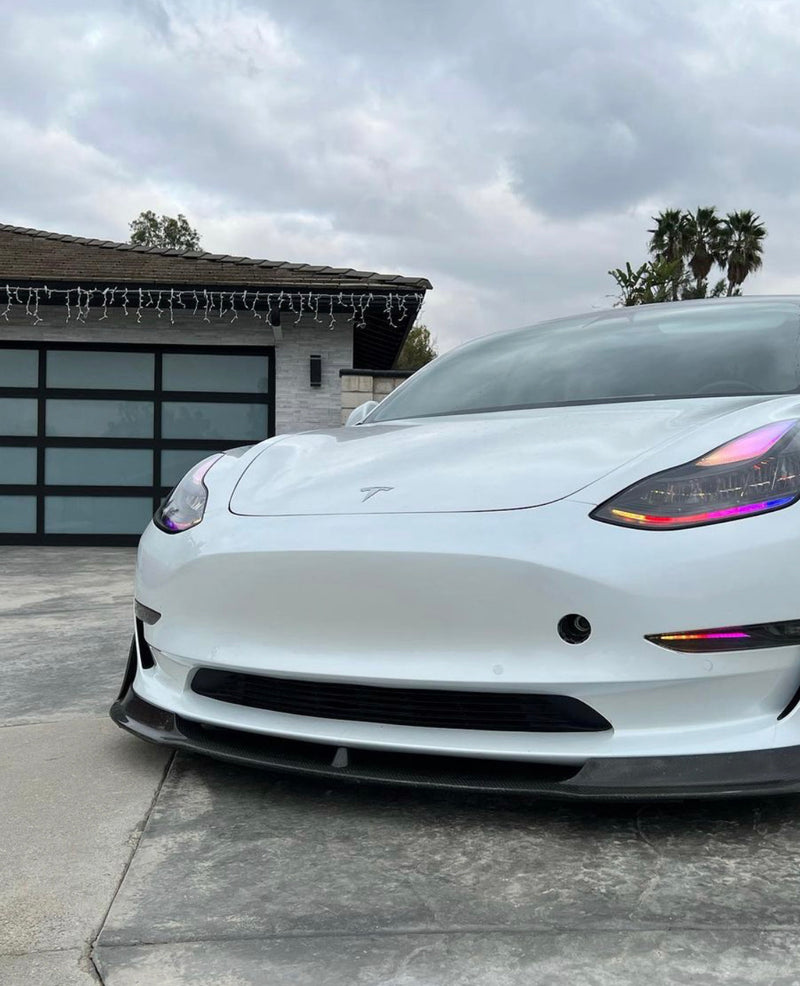 2017-2023 Tesla Model 3 RGBW Color-Chasing DRL Tube Kit (Flow Series ...