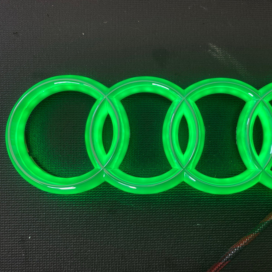 Illuminated Audi RGBW Flow Series LED Emblem Logo Badge – AutoLEDTech.com