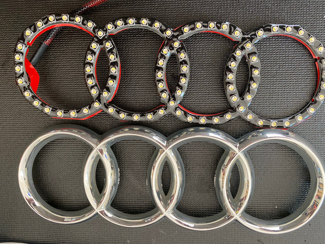 Illuminated Audi RGBW Flow Series LED Emblem Logo Badge – AutoLEDTech.com