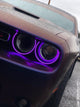 2015-2023 Dodge Challenger WATERPROOF RGBW Color-Chasing Exterior Halo ...