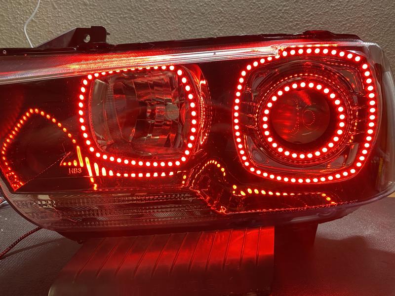2011-2014 Dodge Charger RGBW Color-Chasing LED Halo Kit– AutoLEDTech.com