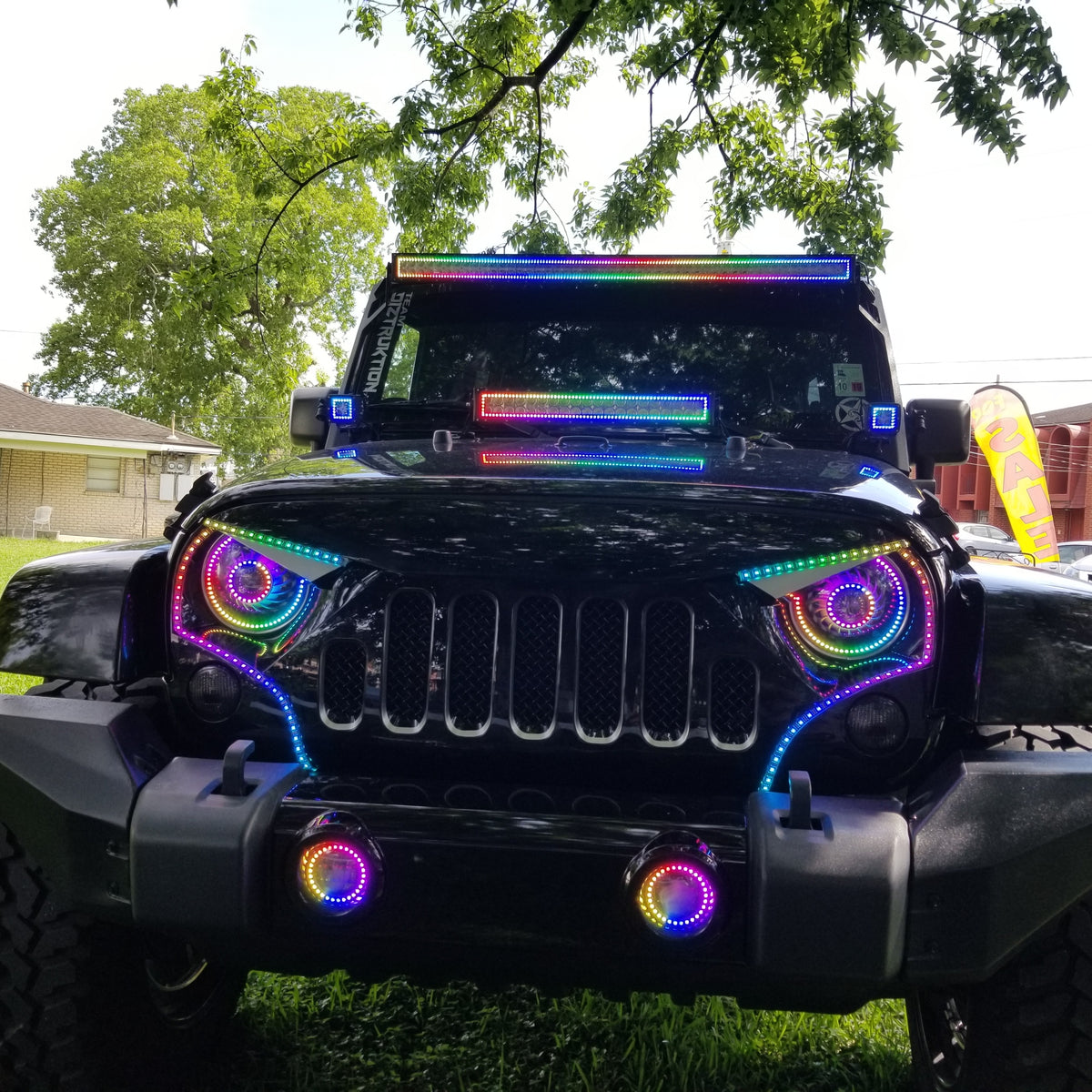 1997-2018 Jeep Wrangler JK RGBW Color-Chasing Waterproof Exterior LED ...
