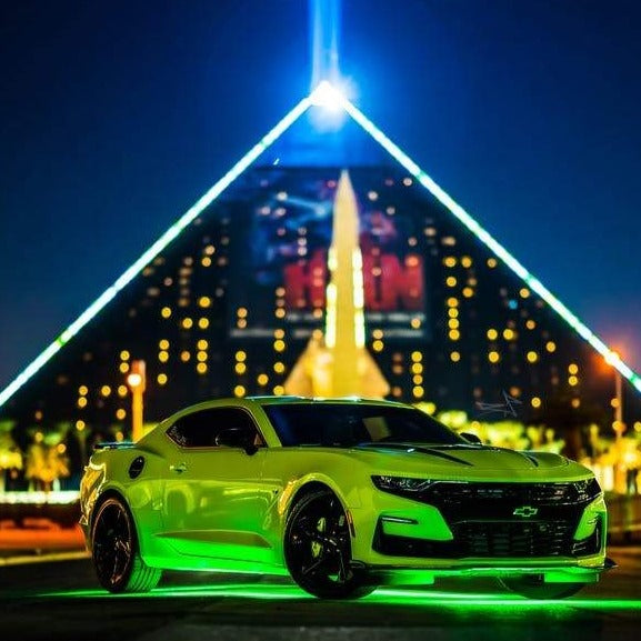 4-Piece Flexible LED Underbody Underglow Lights Kit (RGB RGBW Flow Ser ...